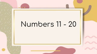Numbers 11 20 | PPTX