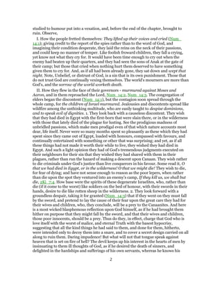 Numbers 14 commentary | PDF