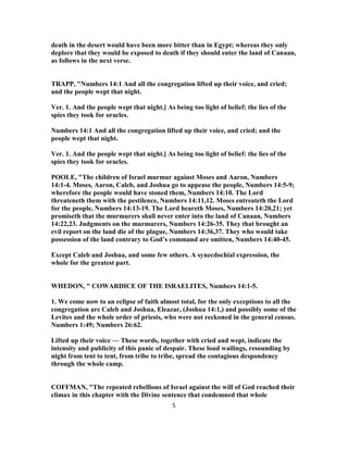 Numbers 14 commentary | PDF