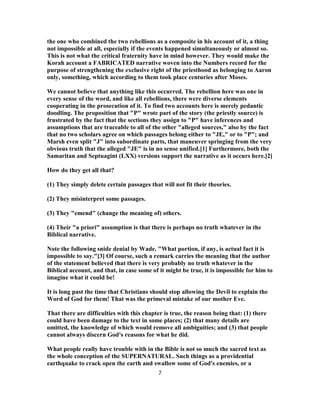 Numbers 16 commentary | PDF