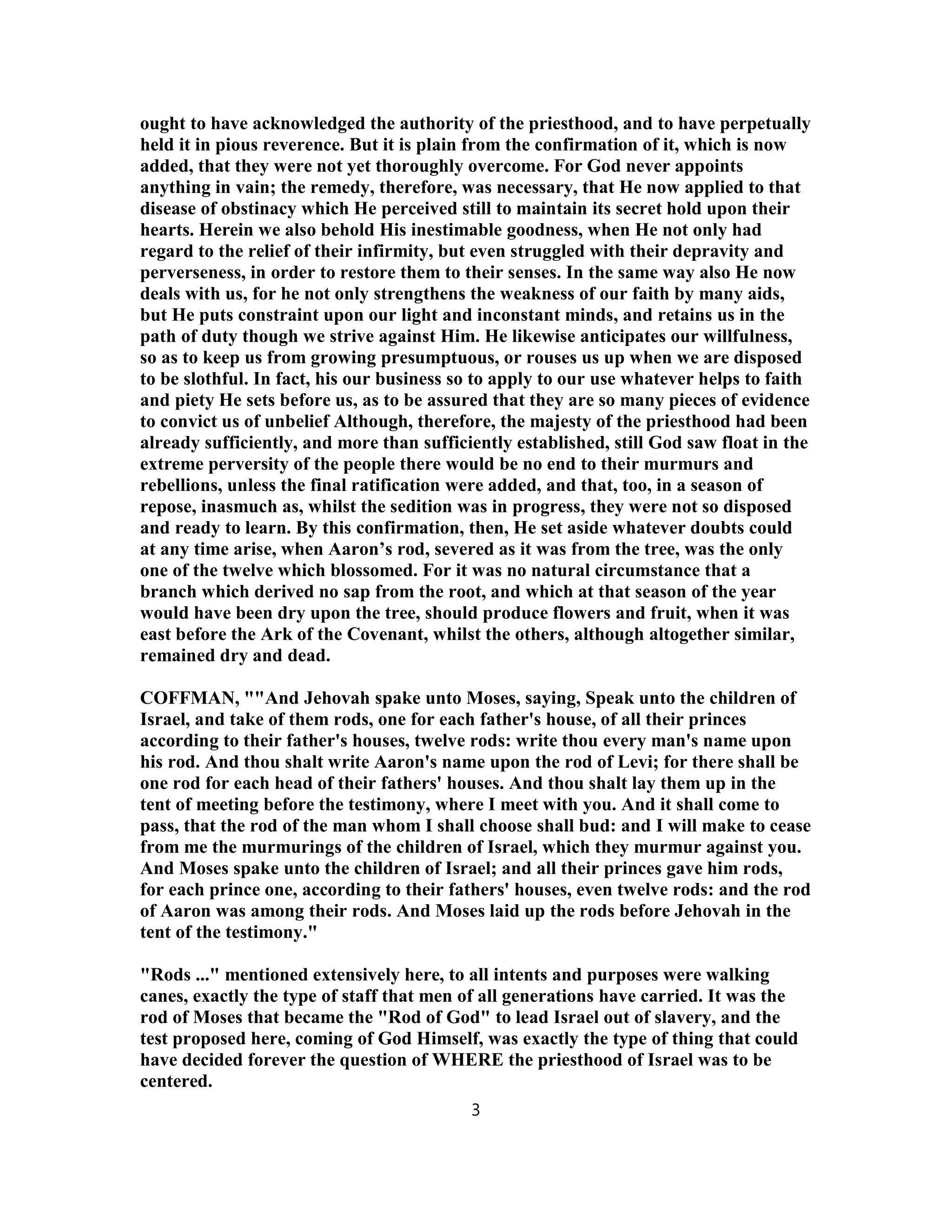 Numbers 17 commentary | PDF