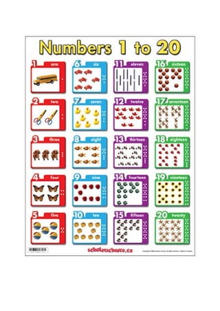 Numbers 1 to 20 | PDF