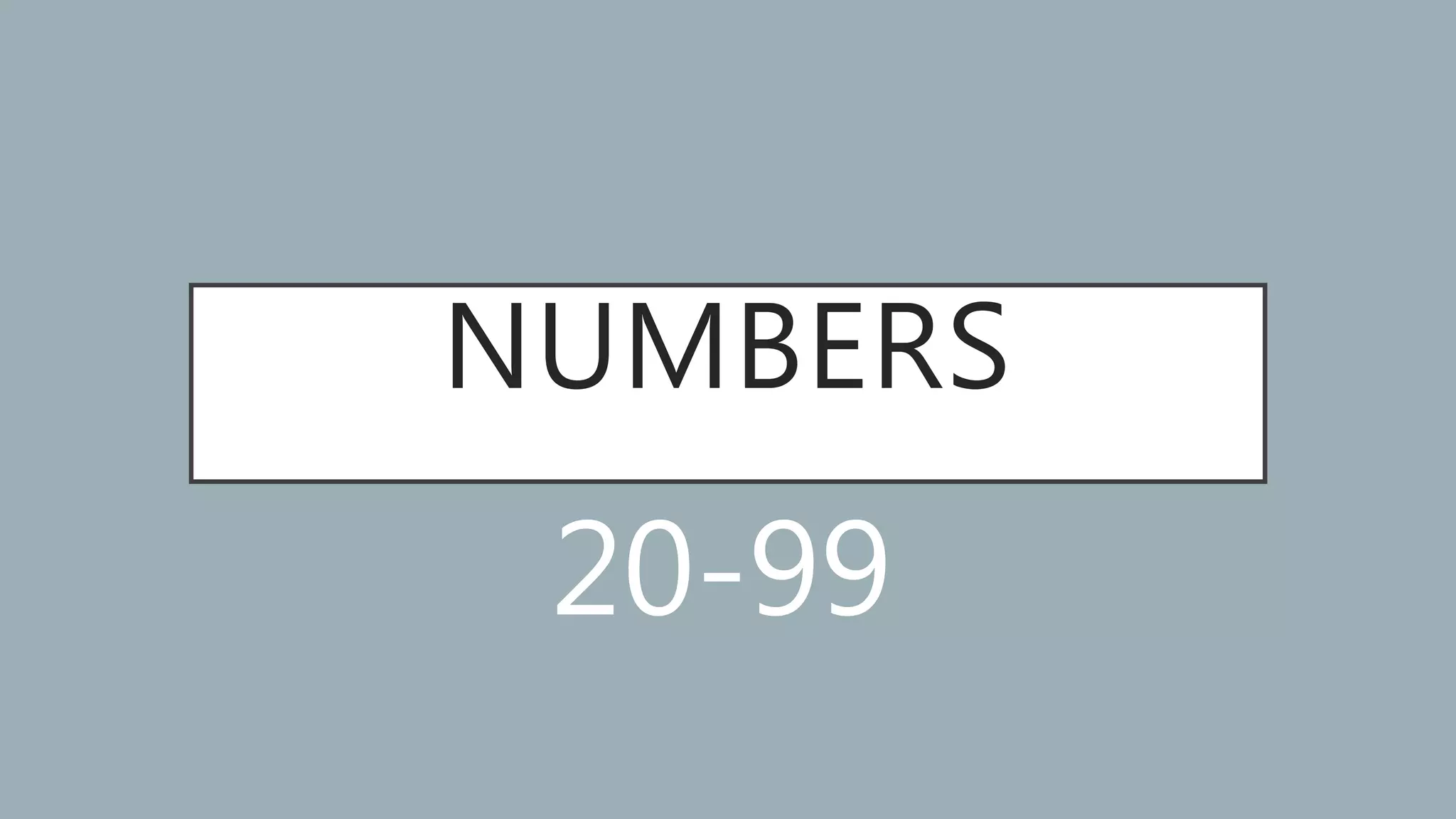 Numbers 2 | PPTX