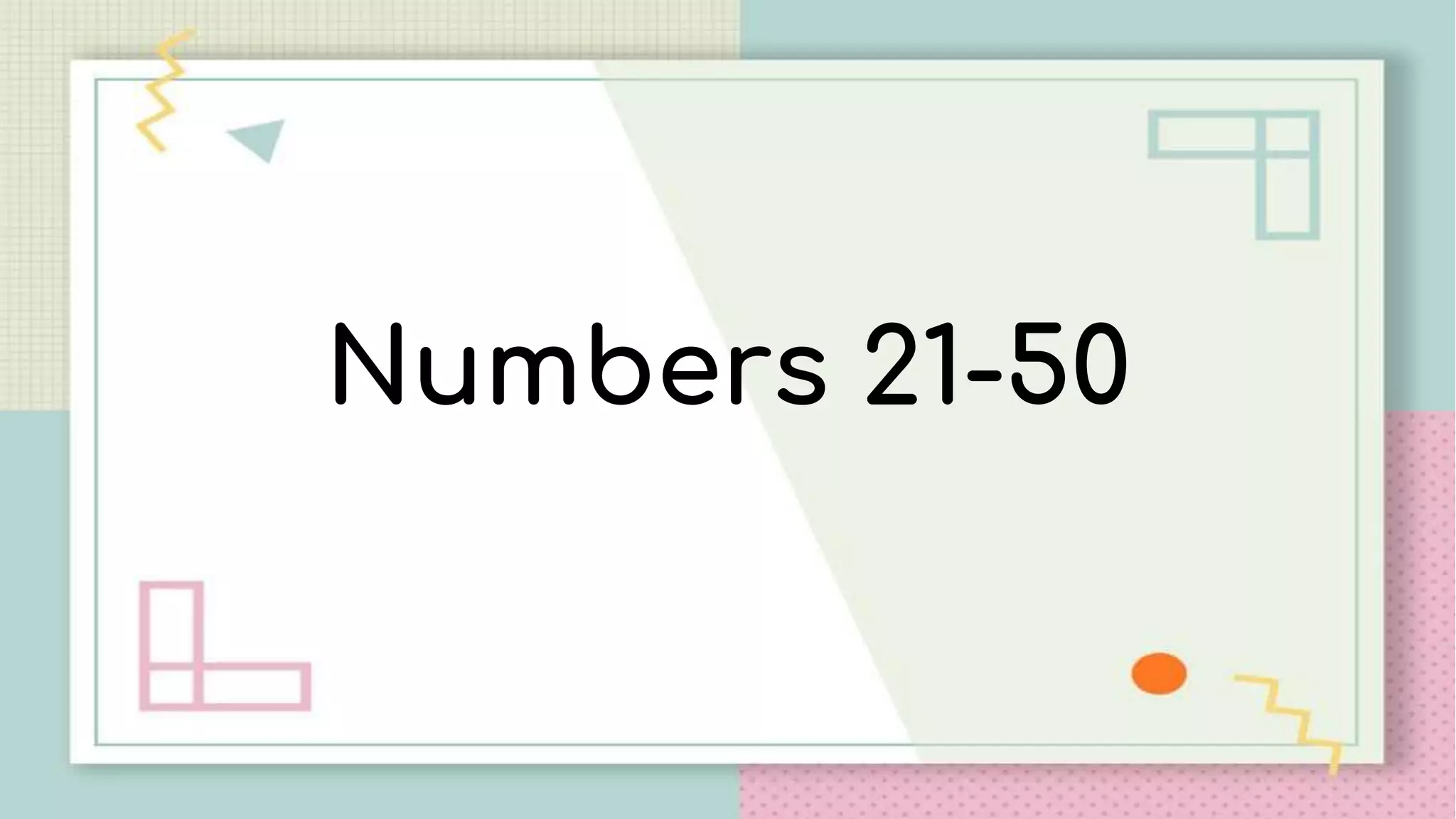 Numbers 21 50 | PPTX