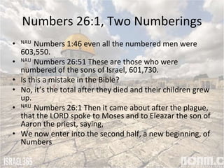 Numbers 26-28, Age of Accountability, daughters of Zelophehad, Spirit ...