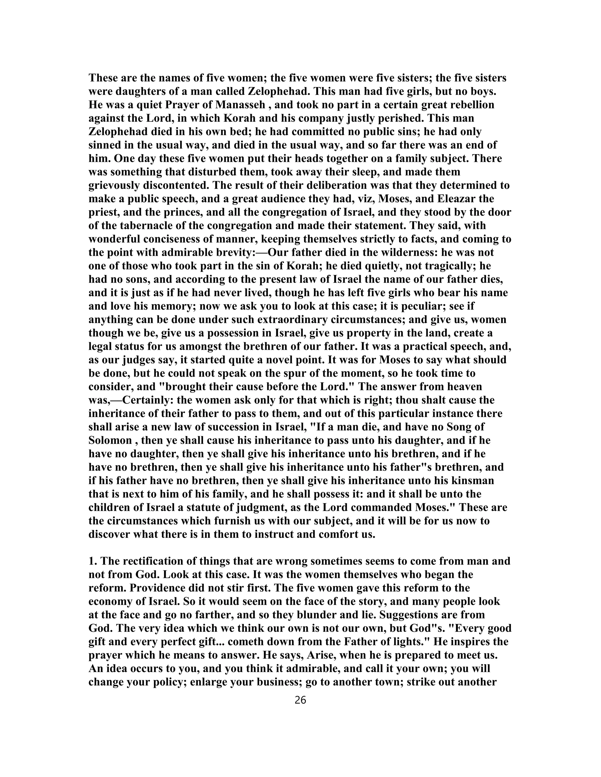 Numbers 27 commentary | PDF