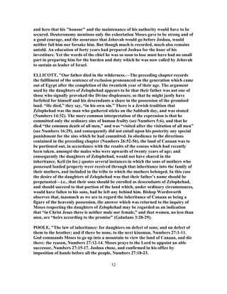 Numbers 27 commentary | PDF