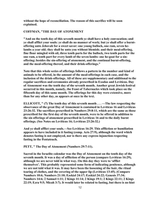 Numbers 29 commentary | PDF