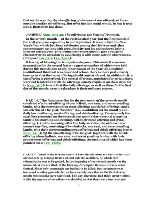 Numbers 29 commentary | PDF