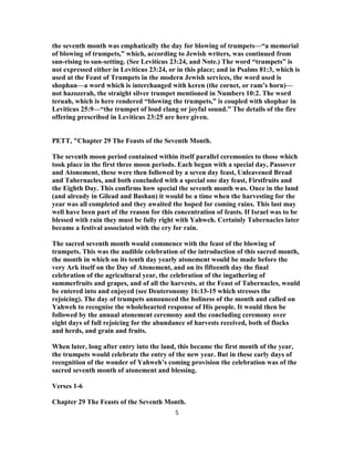 Numbers 29 commentary | PDF