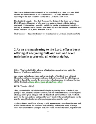 Numbers 29 commentary | PDF