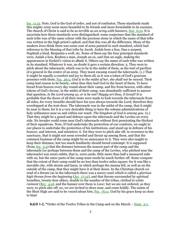 Numbers 2 commentary | PDF