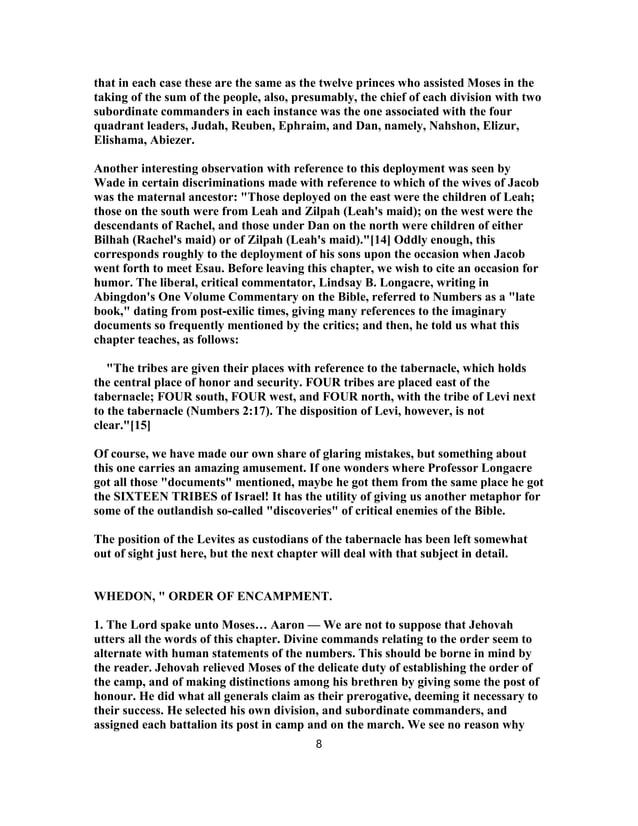 Numbers 2 commentary | PDF