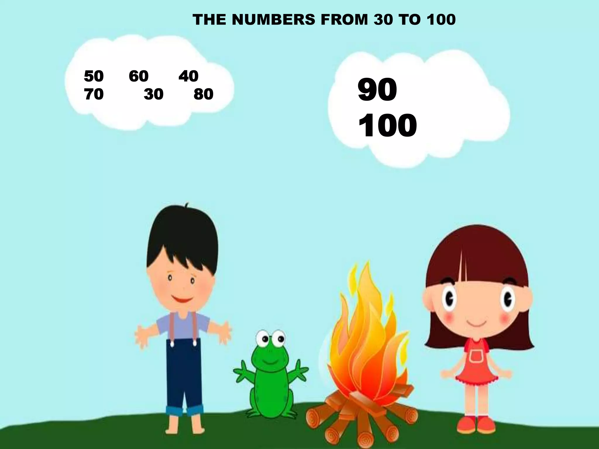 Numbers 30 to 100 | PPTX