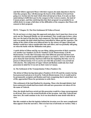Numbers 32 commentary | PDF