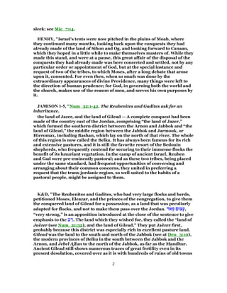 Numbers 32 commentary | PDF