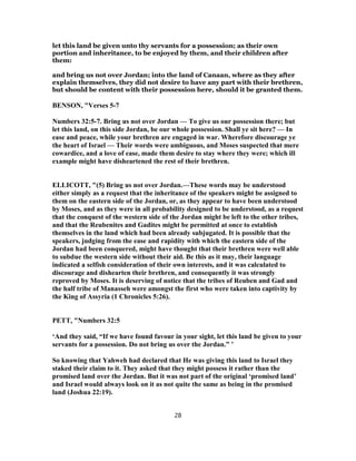 Numbers 32 commentary | PDF