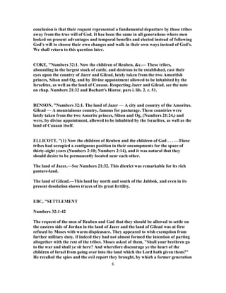 Numbers 32 commentary | PDF