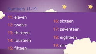 Numbers - Tercero Básico (Clase de Inglés) | PPT