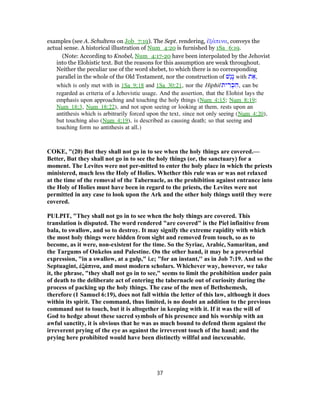 Numbers 4 commentary | PDF