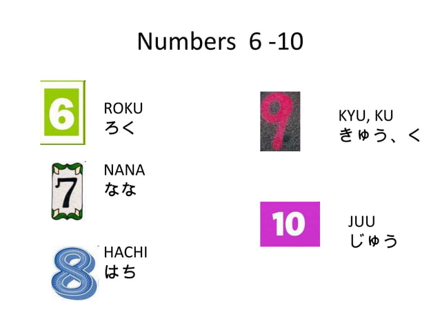 Numbers 6 10 | PPTX