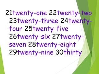 numbers. Ordinal and cardinal numbers. English to Russian Translation | PPT