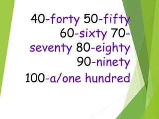 numbers. Ordinal and cardinal numbers. English to Russian Translation | PPT