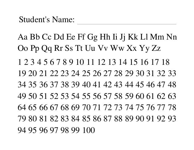 Name Numbers And Alphabet Writing Guide