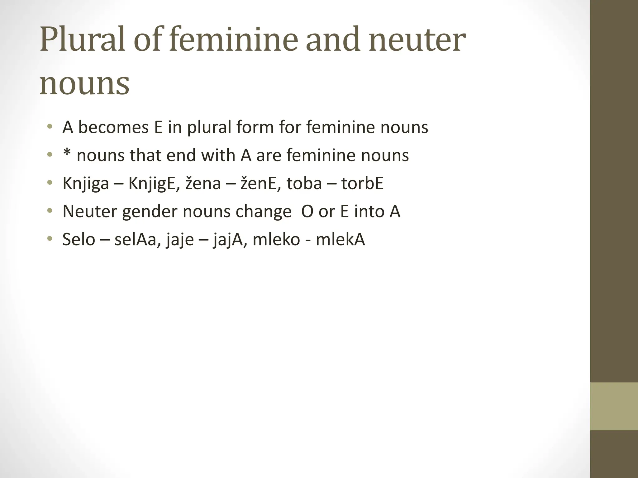 Numbers and plural in the Serbian Language | PPT