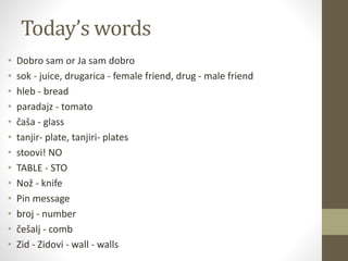 Numbers and plural in the Serbian Language | PPTX