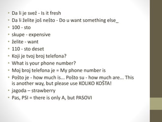 Numbers and plural in the Serbian Language | PPT