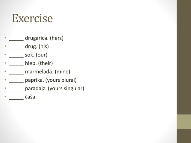 Numbers and plural in the Serbian Language | PPT