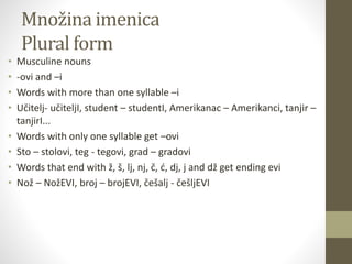 Numbers and plural in the Serbian Language | PPT