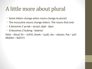 Numbers and plural in the Serbian Language | PPTX