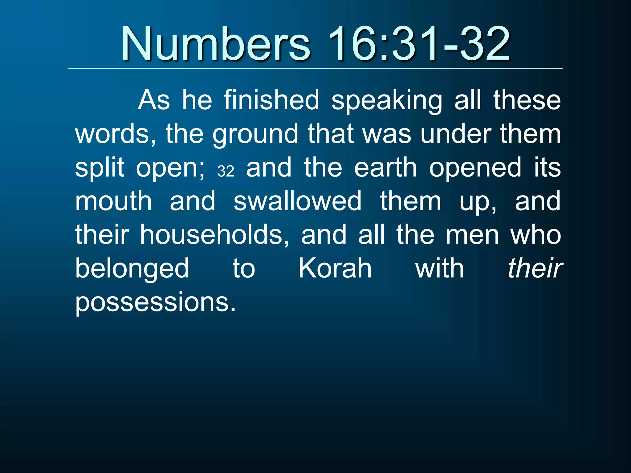 Numbers; Chapter 15-19 | PPT