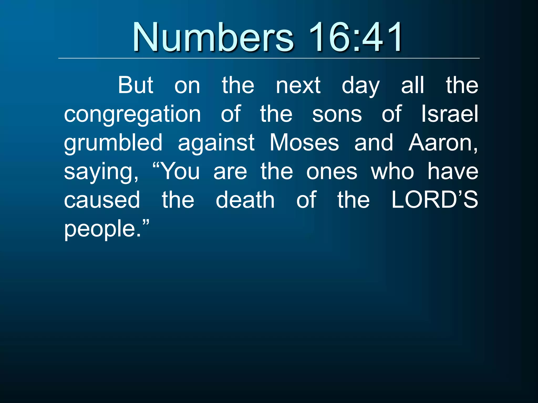 Numbers; Chapter 15-19 | PPT