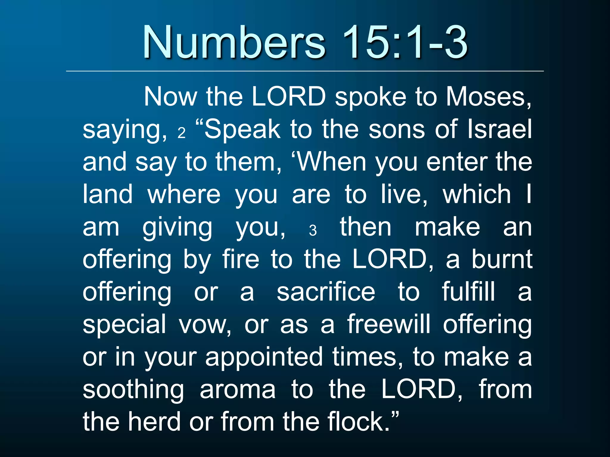 Numbers; Chapter 15-19 | PPT