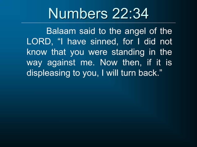 Numbers; Chapter 22-36 | PPT