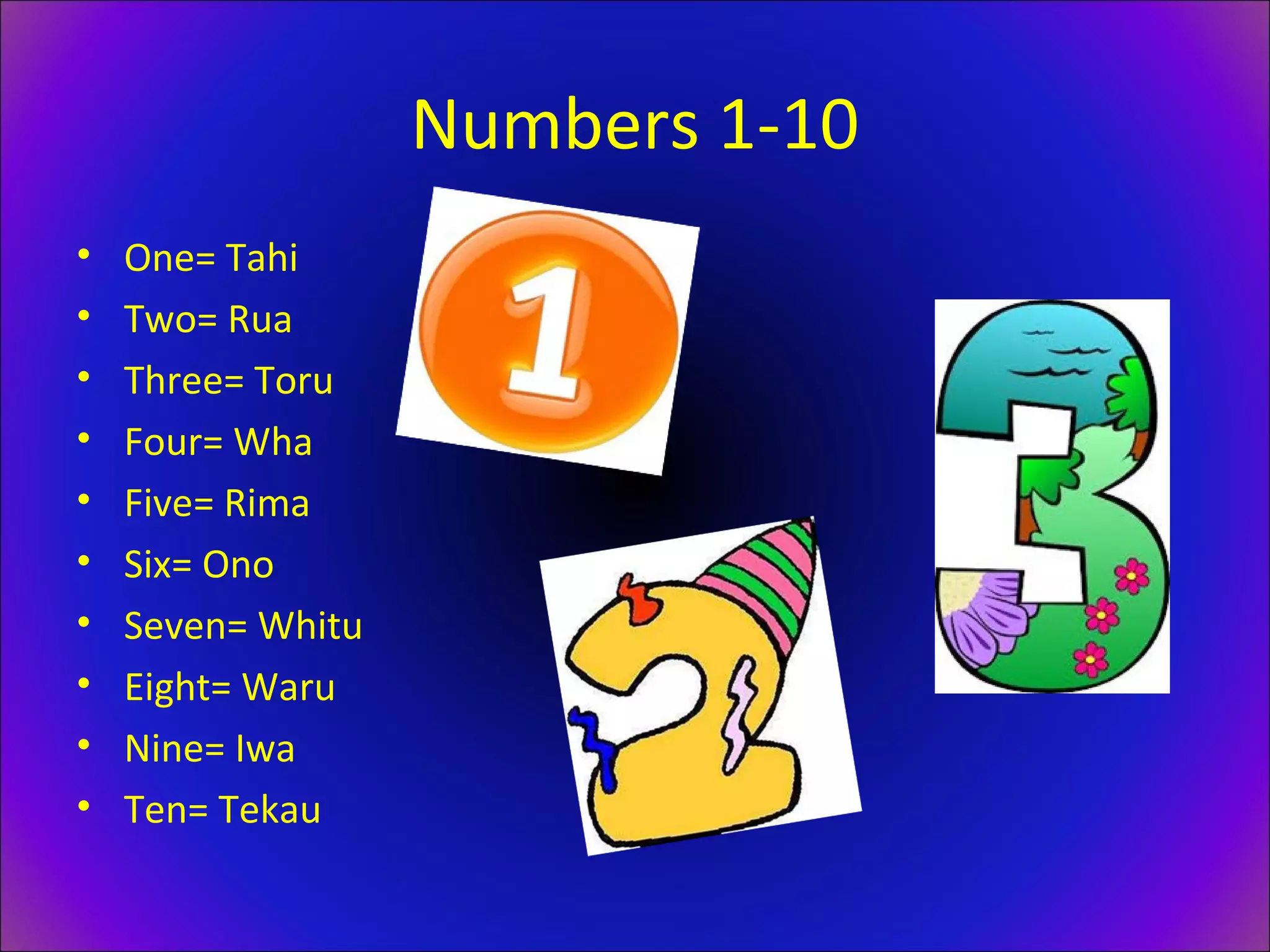 Counting in Maori | PPT