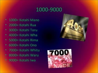 Counting in Maori | PPT