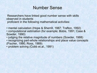 Number sense | PPT