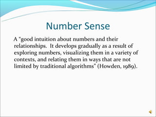 Number sense | PPT