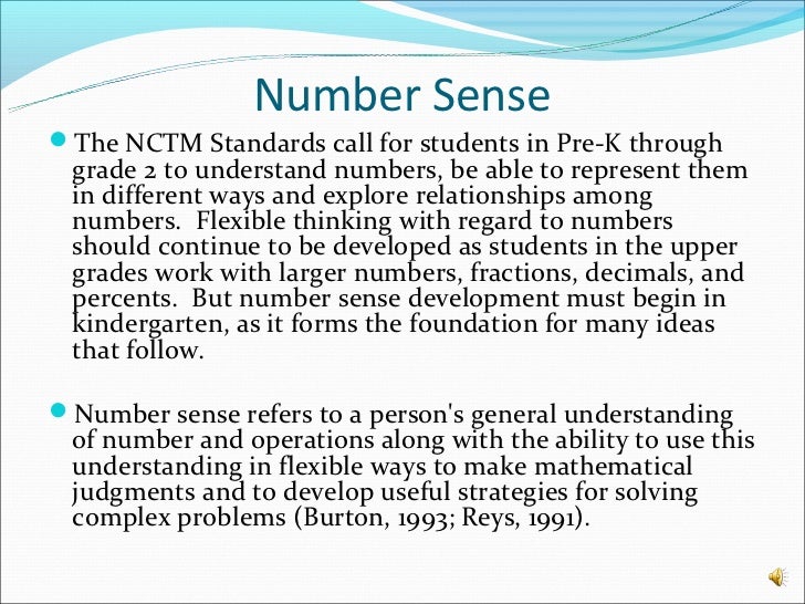 Number Sense number-sense