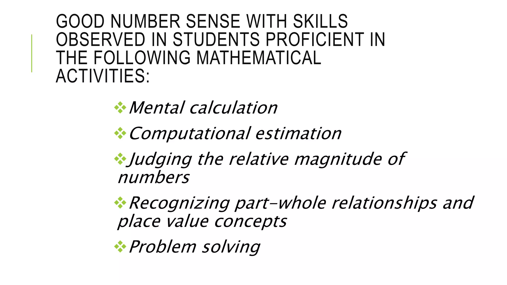Number sense | PPTX