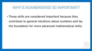 Number sense and number relationships 011118 | PPTX