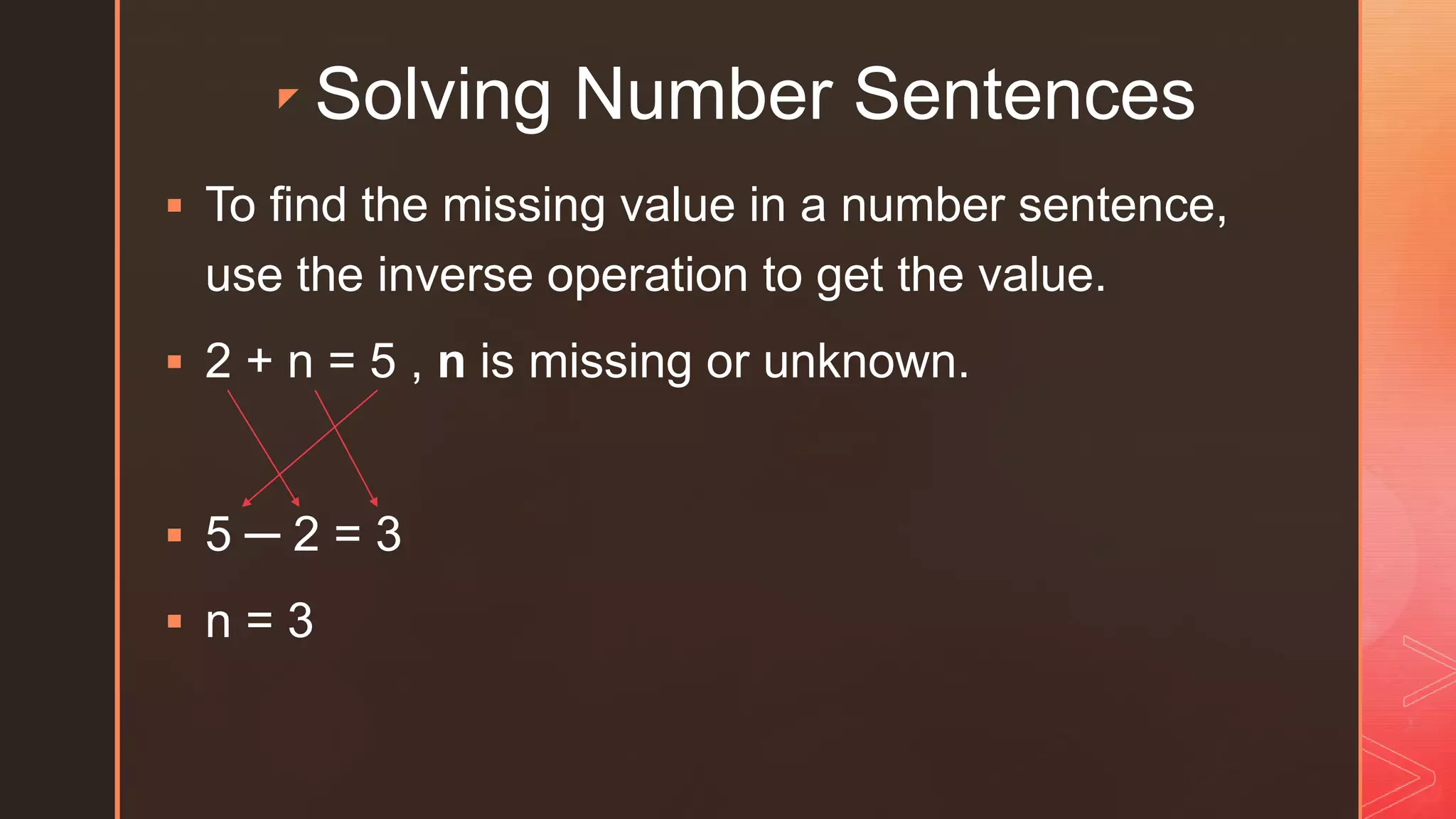 Number sentences and patterns | PPTX