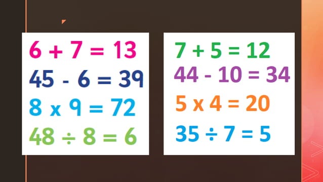 Number sentences and patterns | PPTX