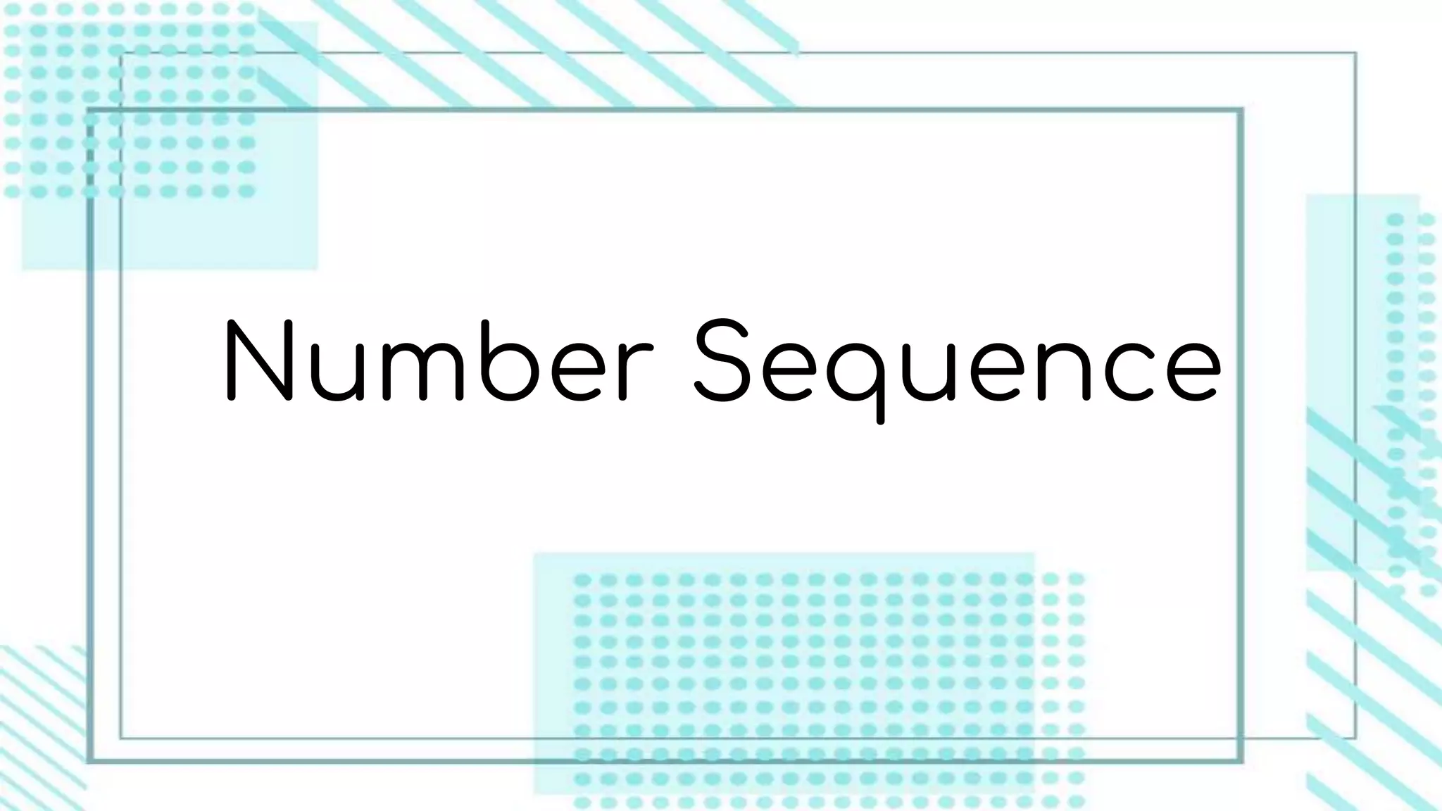 Number sequence | PPT