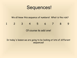 Number sequences | PPT
