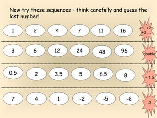 Number sequences | PPT
